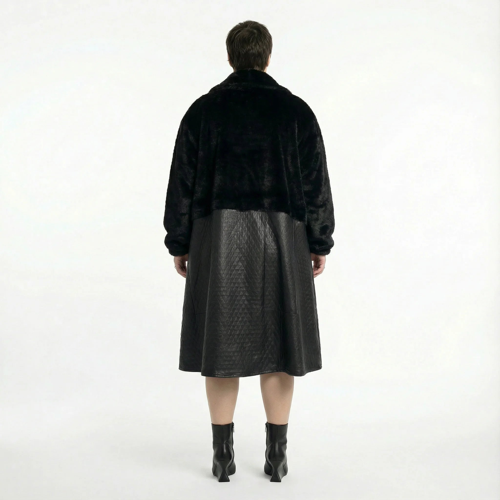 Ballonmantel von AKH Premium aus Polyester, P1029.7177, Schwarz, Raute ...