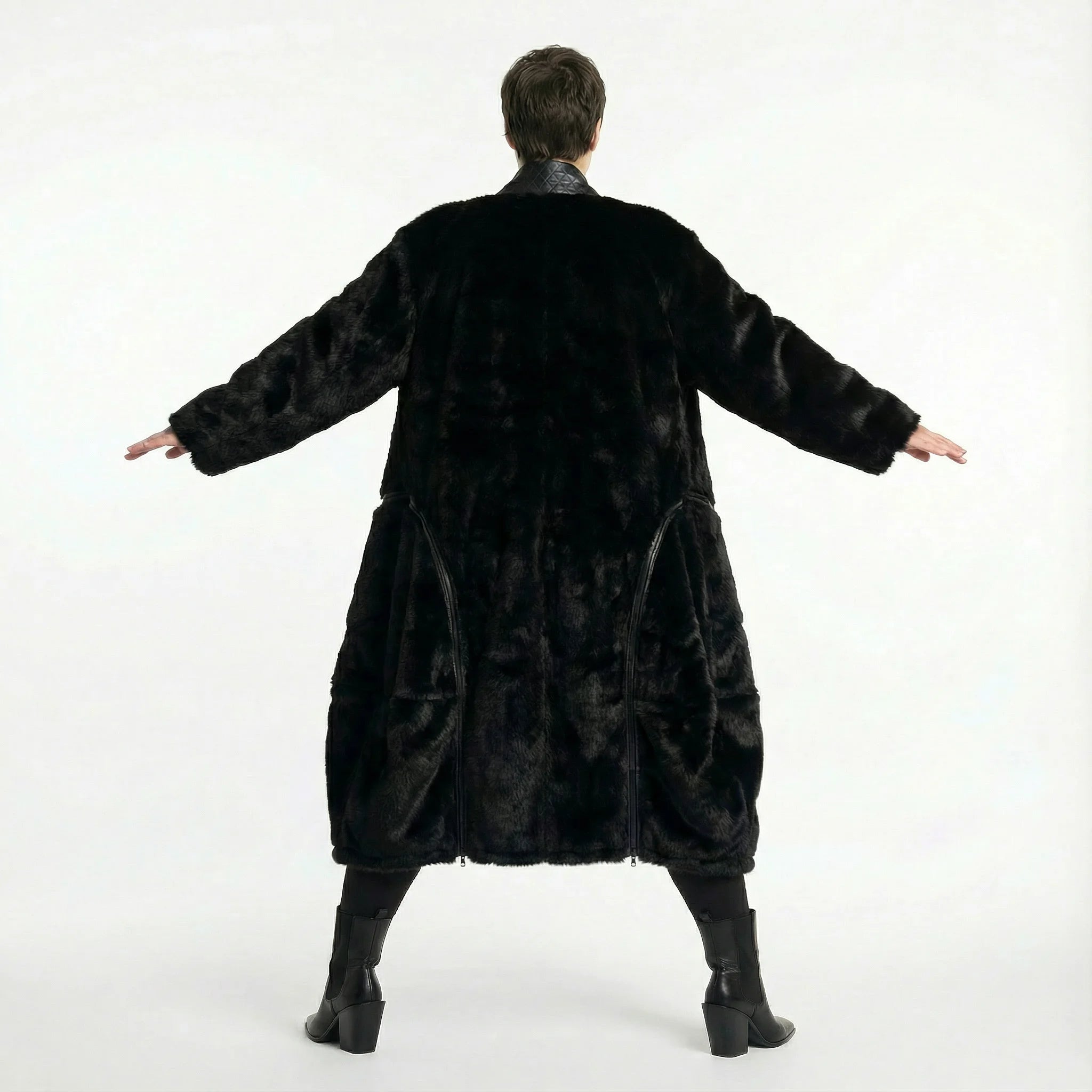 Ballonmantel von AKH Premium aus Polyester, P1029.7176, Schwarz, Raute ...